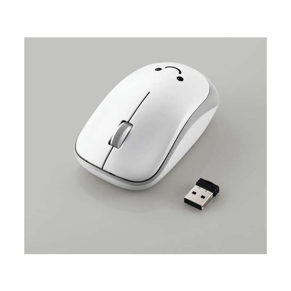 エレコム　M-IR07DRSKWH　IRマウス　ENELOシリーズ　無線　3ボタン　省電力　静音ボタン　抗菌　ホワイト 131