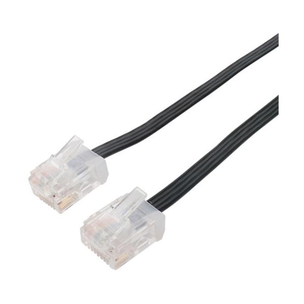 ミヨシ　LYF-6A02BK　カテゴリー6A　フラットLANケーブル　2m　ブラック 131