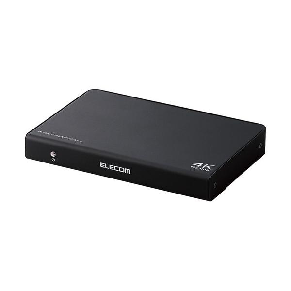 エレコム　VSP-HDP14BK　HDMI分配器　4K　60P　対応　1入力　4出力　スプリッター　ブラック 131