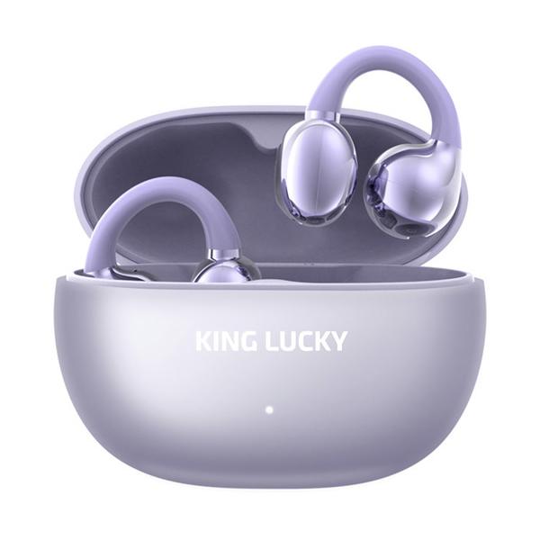 KING　LUCKY　i239PR　空気伝導式　完全ワイヤレスイヤホン　Bluetooth対応　防水　左右分離　パープル 24