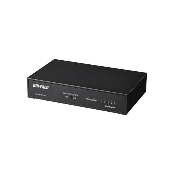 バッファロー　LSW6-GT-5NS／BK　Giga対応　スイッチングハブ　5ポート　ブラック 126