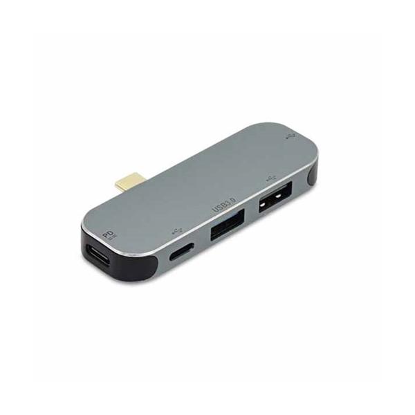 日本トラストテクロノジー　JTMD-5IN1D-U　MY　DOCK　STATION　5-IN-1　USB　USB-A×3　USB-C×1　PD給電×1　シルバー 126