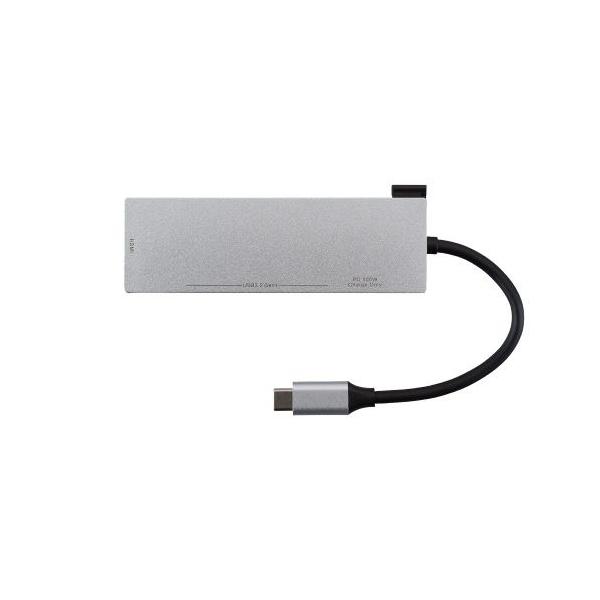 ナカバヤシ　UD-C13SL　PD対応　Type-C　5in1　スタンダードドッキングステーション　アルミ筐体採用　Windows　Mac　chromeOS対応　シルバー 126