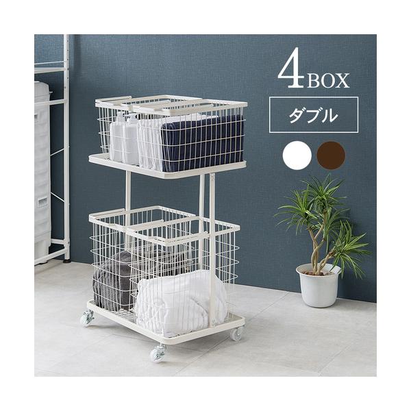 萩原　KR-3946WH　ランドリーラック　ホワイト 448