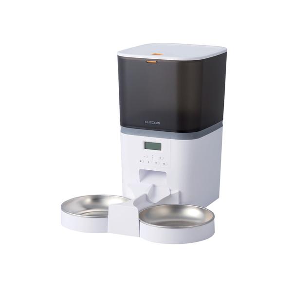 エレコム　PET-AF02WH　ペット用自動給餌器　2匹用、ホワイト 50