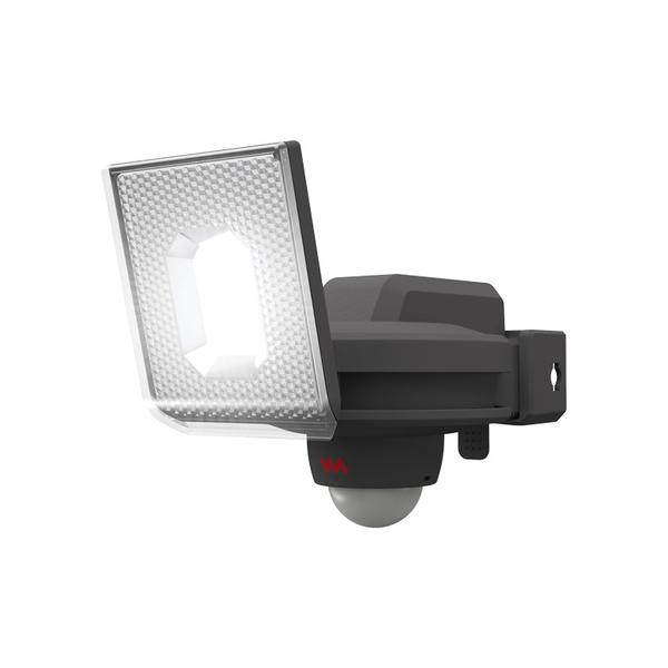 ムサシ　LEDAC1007　7.5W×1灯スライド型LEDセンサーライト　白色　コンセント式　グレー 50