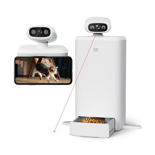 HHOLOVE　CT-CMWOS　AIカメラ搭載自動給餌器　OSITTER　猫用　マットグレー 50