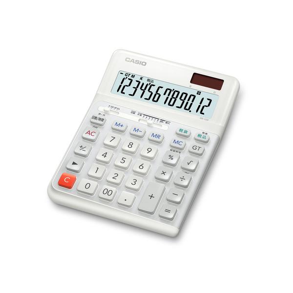 カシオ(CASIO)　DE12DWEN　人間工学電卓　12桁デスク　ホワイト 52
