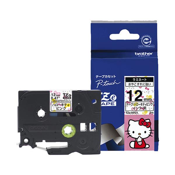 ブラザー　ラミネートテープ(ハローキティキャラクター)　ハローキティピンク　TZe-HP31 500