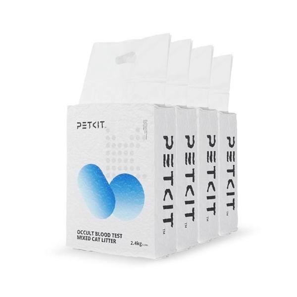 PETKIT　PKCL08　Occult　Blood　Test　Mixed　Cat　Litter4　bags　血尿検知猫砂　4袋入り　ホワイト 50