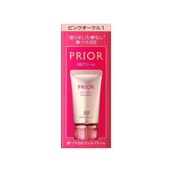 資生堂（SHISEIDO）　　プリオール　ベースメーク　美つやBBジェルクリーム　n　ピンクオークル1　赤味よりでやや明るめ　(30g) 878