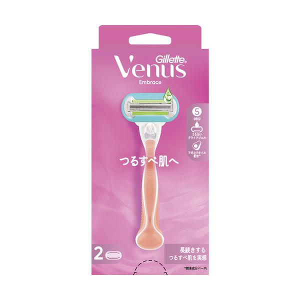 P&amp;G　ヴィーナス　つるすべ肌　ホルダー　替刃２個付 878