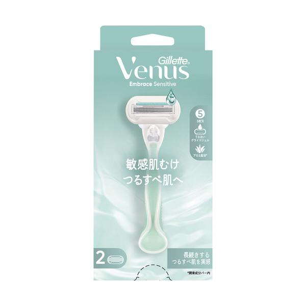 P&amp;G　ヴィーナス　敏感肌むけ　ホルダー　替刃２個付 878