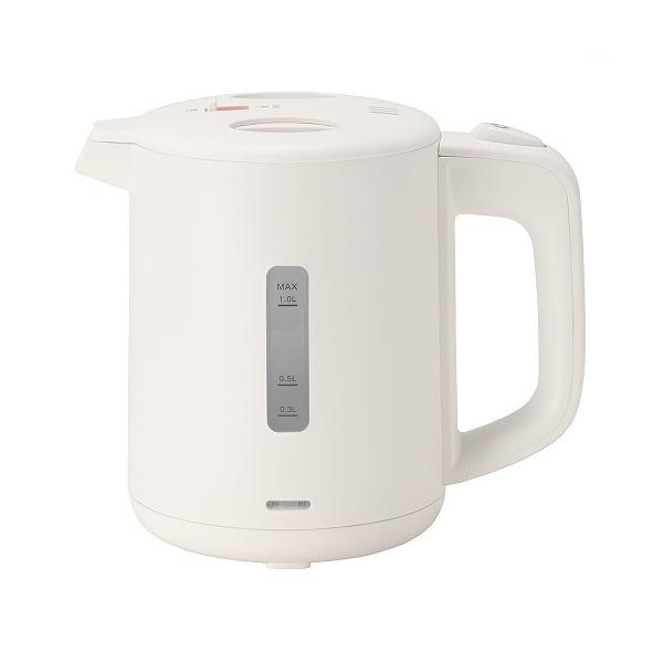 オーム電機　COK-WS90B-W　お湯がこぼれにくい電気ケトル　給湯ロックスイッチ付　1.0L　ホワイト 44