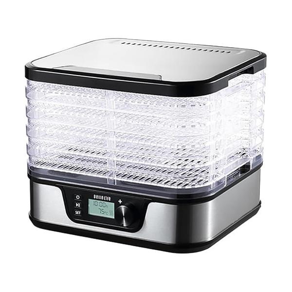 BelleLife　BLF-400LCD-B　フードドライヤー　角型　350W　5段トレイ　大型LEDディスプレイ搭載　タイマー機能付　シルバー 44