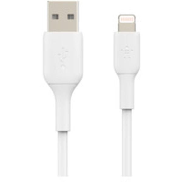 Belkin　ベルキン　BOOST↑CHARGE　USB-A　to　ライトニングPVCケーブル(2m)　ホワイト　CAA001BT2MWH 500