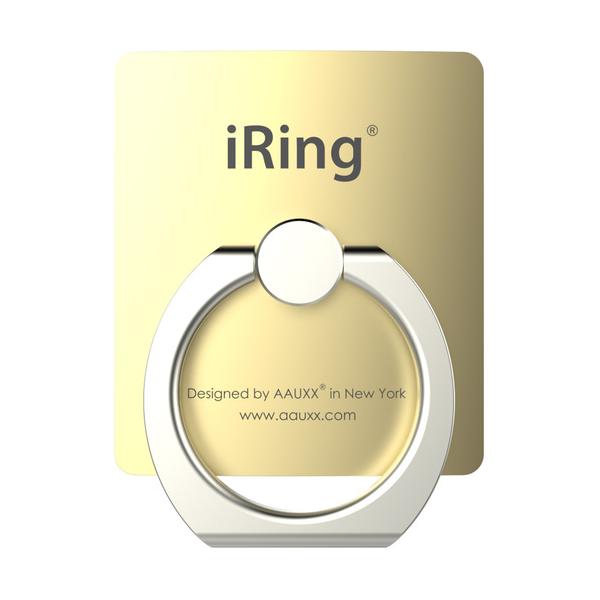 ロジック　IRING-GL　スマホ　タブレット落下防止リング&amp;ポータブルスタンド　AAUXX　iRing　ゴールド　IRINGGL 500