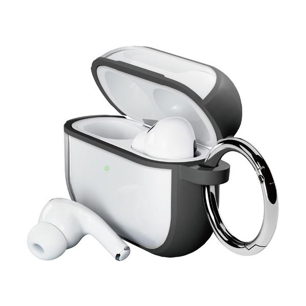 PGA　PG-APP2HB01BK　AirPods　Pro(第2／1世代)用　タフケース　Premium　Style　ブラック　PGAPP2HB01BK 500