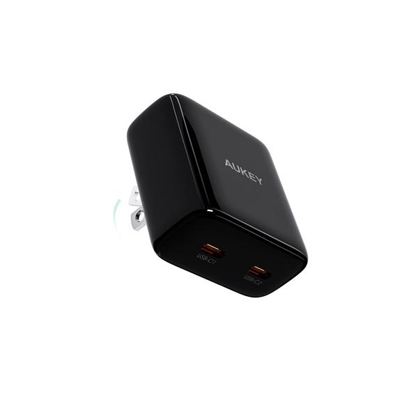 AUKEY　PA-U4-BK　USB充電器　Minima　Duo　35W　[USB-C　2ポート]　ブラック 500