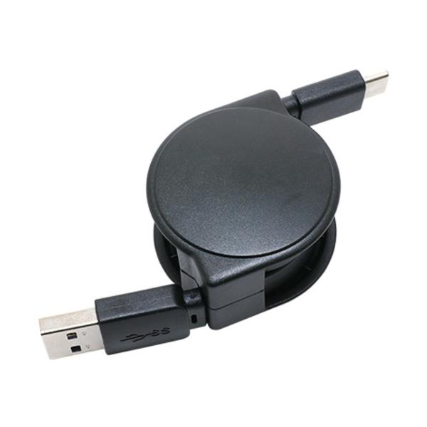 ミヨシ　URC-CA10G　USB3.2　Gen2対応　超高速データ転送　USB　A　-　USB　Type-C　巻き取り式ケーブル　URCCA10G 131