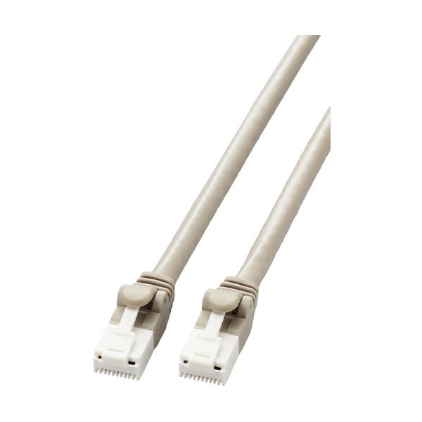 エレコム　LD-GPAT／LG1／RS　Cat6対応ツメ折れ防止LANケーブル　1.0m　ライトグレー　LDGPAT／LG1／RS 131