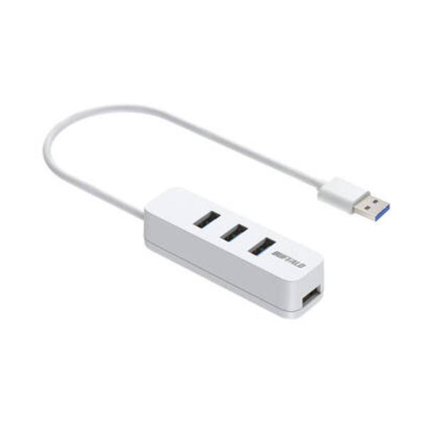 BUFFALO　BSH4U320U3WH　USBハブ　ホワイト 131