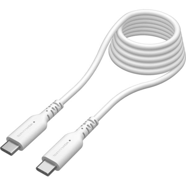 多摩電子工業　PD240W　USB-C　to　Cソフトケーブル　2.0m　ホワイト　過熱防止　TH302CC20W 131