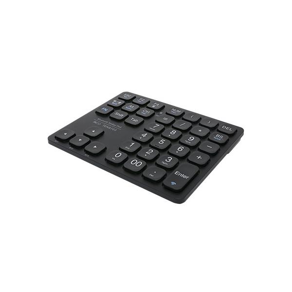 ミヨシ　TENBT03／BK　十字キー付きBluetoothテンキー　ブラック 131