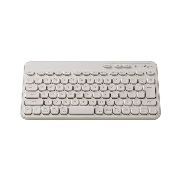 エレコム　TK-CM10BMKIV　Bluetoothミニキーボード　アイボリー 131