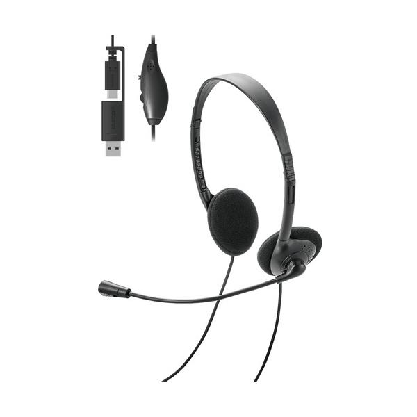 エレコム　HS-HP13SCBK　指向性マイク　モバイルヘッドセット　小型タイプ　USB　Type-C　ブラック 131