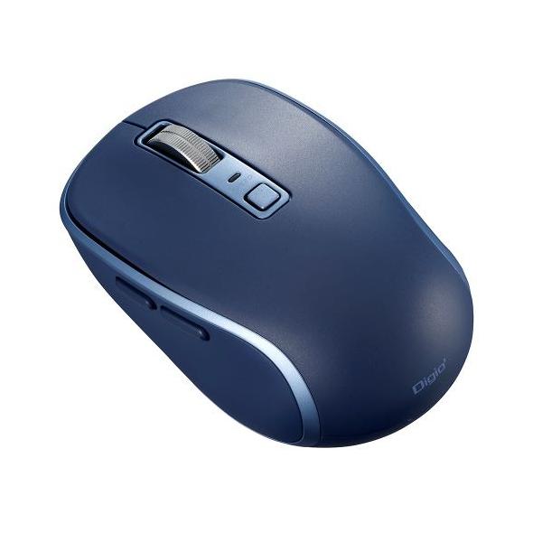 ナカバヤシ　MUS-BKF217NB　Bluetooth静音5ボタンBlueLEDマウス　ネイビー 131