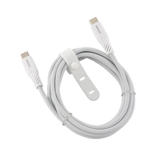 オーム電機　SMT-L20SCC100N　さらさらUSBケーブル　PD対応　Type-CtoC　2m　グレー 131