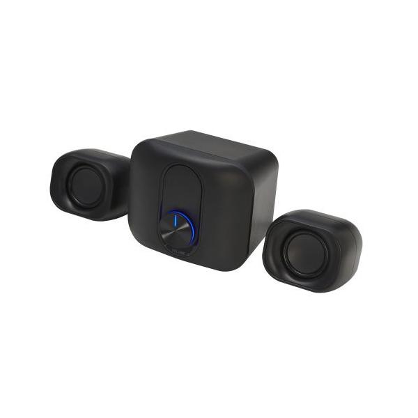 ナカバヤシ　USP04BK　コンパクト　2.1ch　USBスピーカー　サブウーファー搭載　ブラック 131