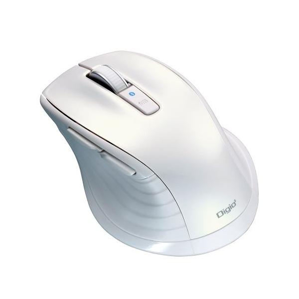 ナカバヤシ　MUS-BKF228W　Bluetooth静音5ボタンBlueLEDマウス　Chrome　iPad　Mac　Windows対応　ホワイト 131