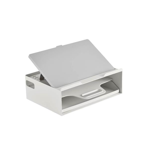 キングジム　WB10-W　ノートパソコンスタンド「ノッテオン」　〜14インチ　ホワイト 131