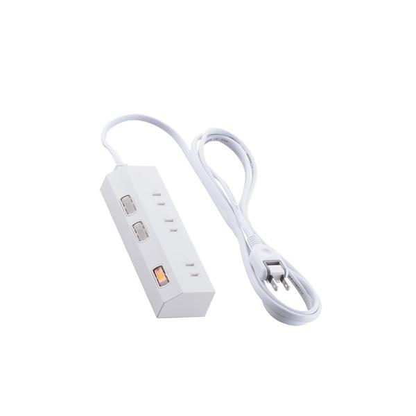エレコム　T-IS01-2320WH　電源タップ延長コード　2m　コンセント　3個口　ほこりシャッター　極性対応　絶縁キャップ　雷ガード　個別スイッチ　スイングプラグ　ホワイト 131