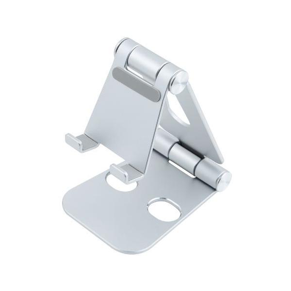 ナカバヤシ　SST-20SL　タブレット・スマホ対応アルミスタンド　タブレット・スマホ対応　シルバー 131