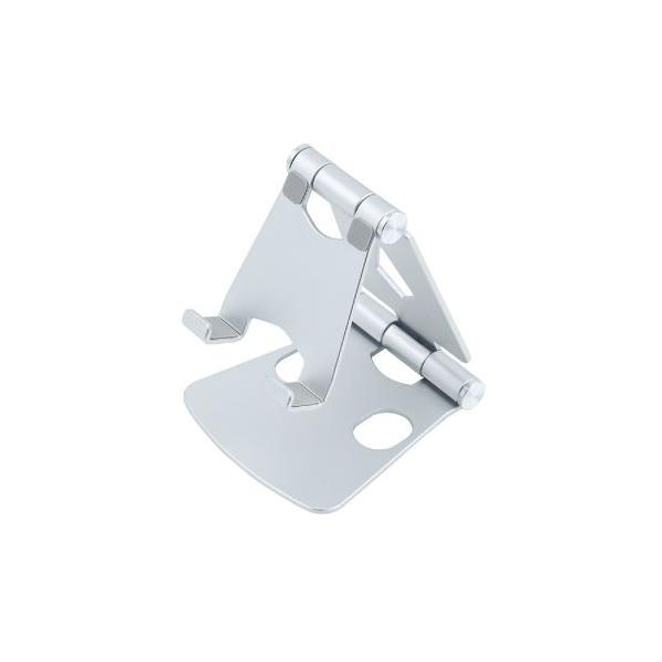 ナカバヤシ　SST-21SL　タブレット・スマホ対応アルミスタンドミニ　タブレット・スマホ対応　シルバー 131