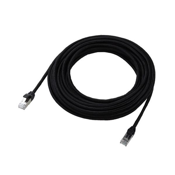 エレコム　LD-OCM／BK100　LANケーブル　CAT8　10m　爪折れ防止　40Gbps／2000MHzブラック 131