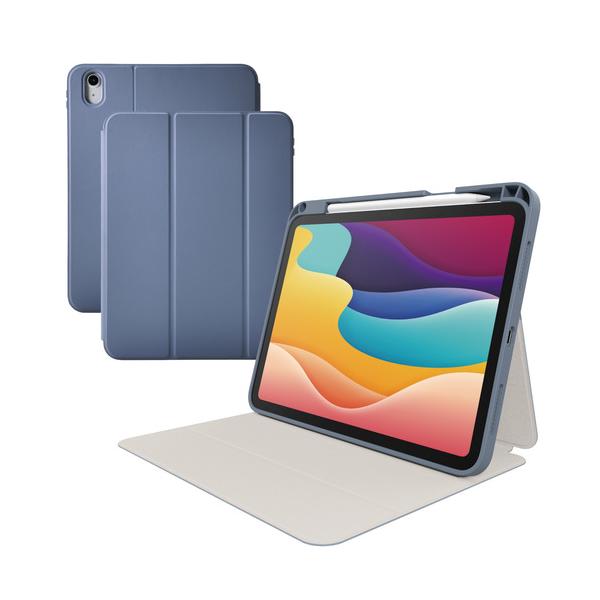 エレコム　TB-A25RSABG　iPad　ケース　11インチ　(　A16　)／10.9インチ　第10世代　ブルーグレー 131
