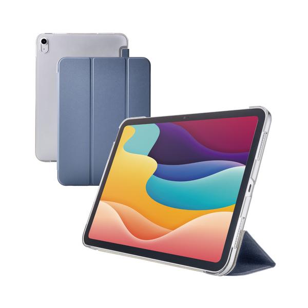 エレコム　TB-A25RWVBG　iPad　ケース　11インチ　(　A16　)／10.9インチ　第10世代　フラップ　カバー　ブルーグレー 131