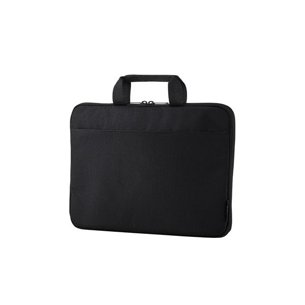 エレコム　BM-IBHC13BK　パソコンケース　13.3インチ　フルオープン　PC操作可　撥水　前面収納ポケット　ダブルファスナー　ブラック 131