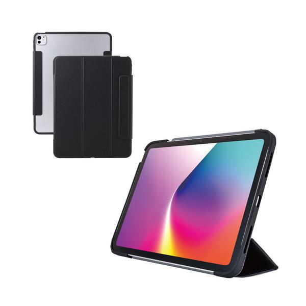 エレコム　TB-A25PLWVFCBK　iPad　Pro　ケース　13インチ　(　M4　)　カバー　2アングル　スタンド　軽量　薄型　ブラック 131