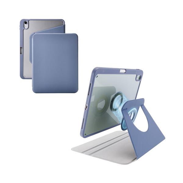 エレコム　TB-A25RMG360BG　iPad　ケース　11インチ　(　A16　)　／　10.9インチ　第10世代　マグネット　360度回転　ブルーグレー 131