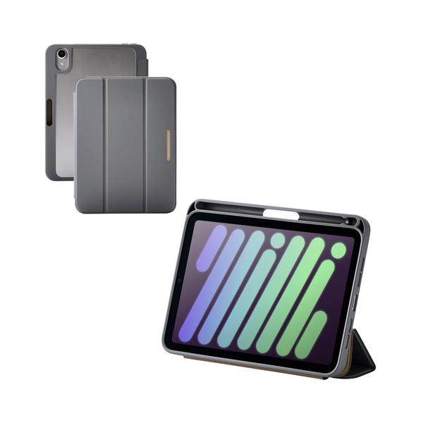 エレコム　TB-A25SWVJM3GY　iPad　mini　ケース　8.3インチ　(　A17　Pro　)　／　第6世代　カバー　チャコールグレー 131