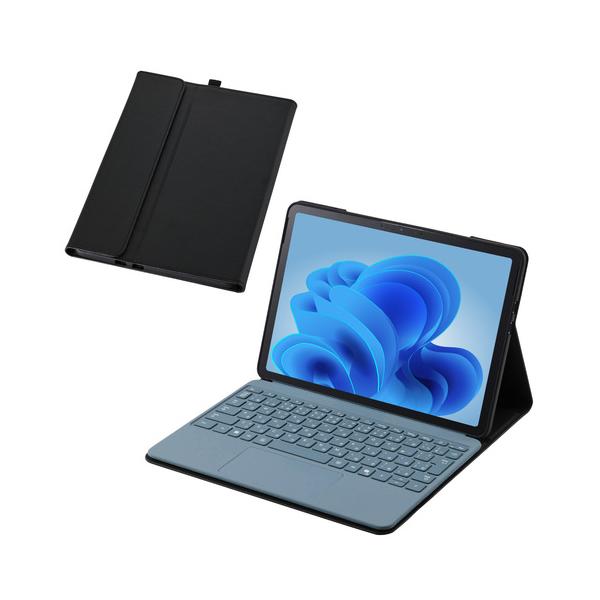 エレコム　TB-MSP25PLF2CBK　Surface　Pro　12　インチ　ケース　ペンホルダー付き　スタンド機能　衝撃吸収　キーボード対応　ブラック 131