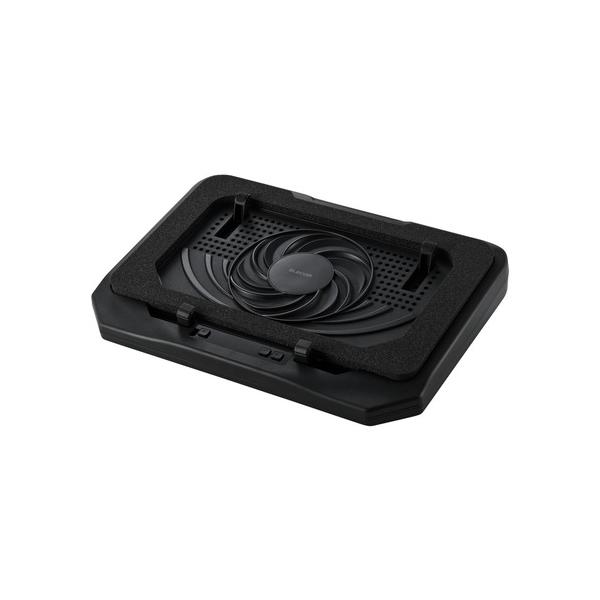 エレコム　SX-CL24BK　ノートパソコンクーラー　冷却スタンド　12〜18インチ対応　大口径12cmファン　ブラック 131
