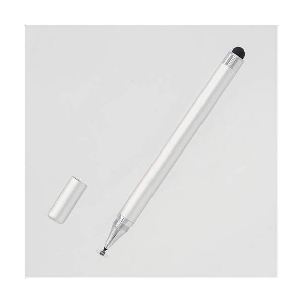 AXELTECH　TPAX001SL　スマホ・タブレット端末用タッチペン　静電容量方式　シリコンタイプ　シルバー 131