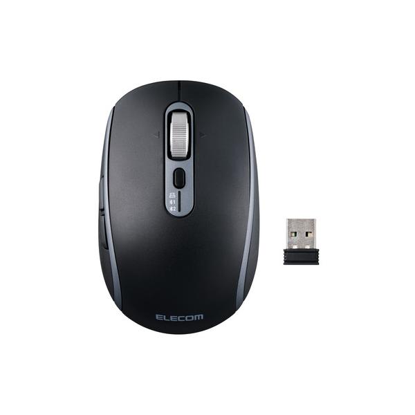 エレコム　M-PN10MBMSBK　ワイヤレスマウス　Bluetooth　／　無線　2.4GHz　両対応　Type-C　8ボタン　Mサイズ　ブラック 131