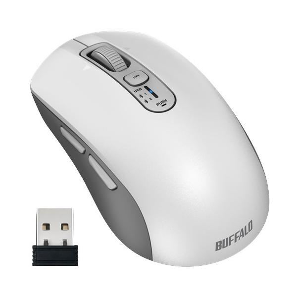 BUFFALO　BSMBB700WH　5ボタンワイヤレスマウス　高速スクロールホイール搭載　ホワイト 131